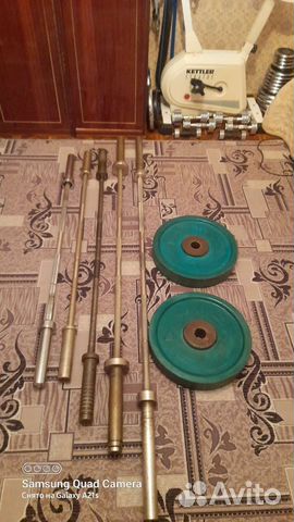 Гриф олимпийский блины купить в Москве | Хобби и отдых | Авито