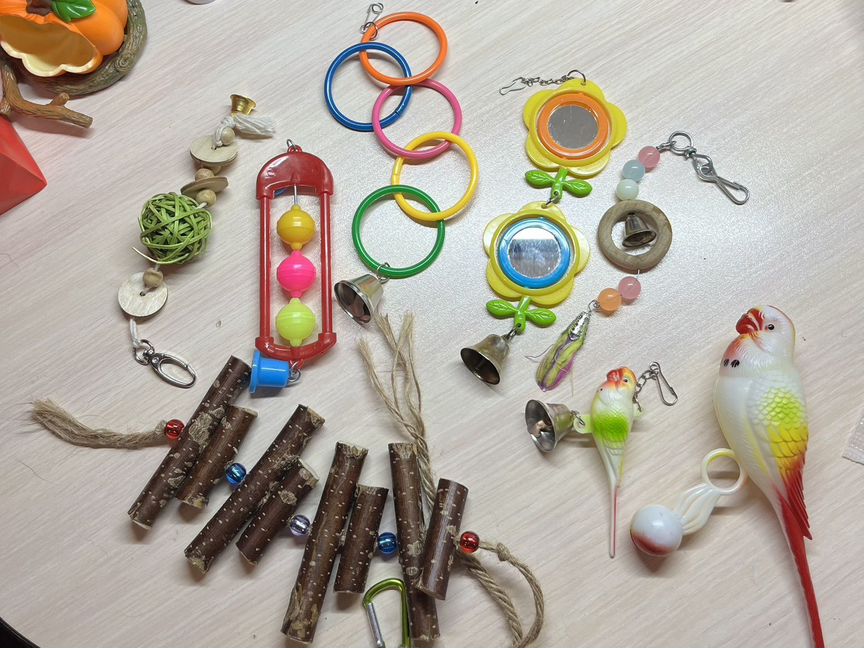 Игрушки миска лестница для попугая