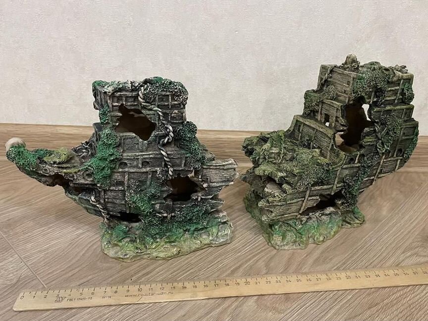 Декор в аквариум - Большой корабль. Торг