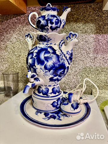 Самовар электрический "Гжель" купить в Москве | Товары для дома и дачи ...