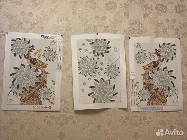 Алмазная мозаика готовая (триптих) купить в Санкт-Петербурге | Хобби и ...