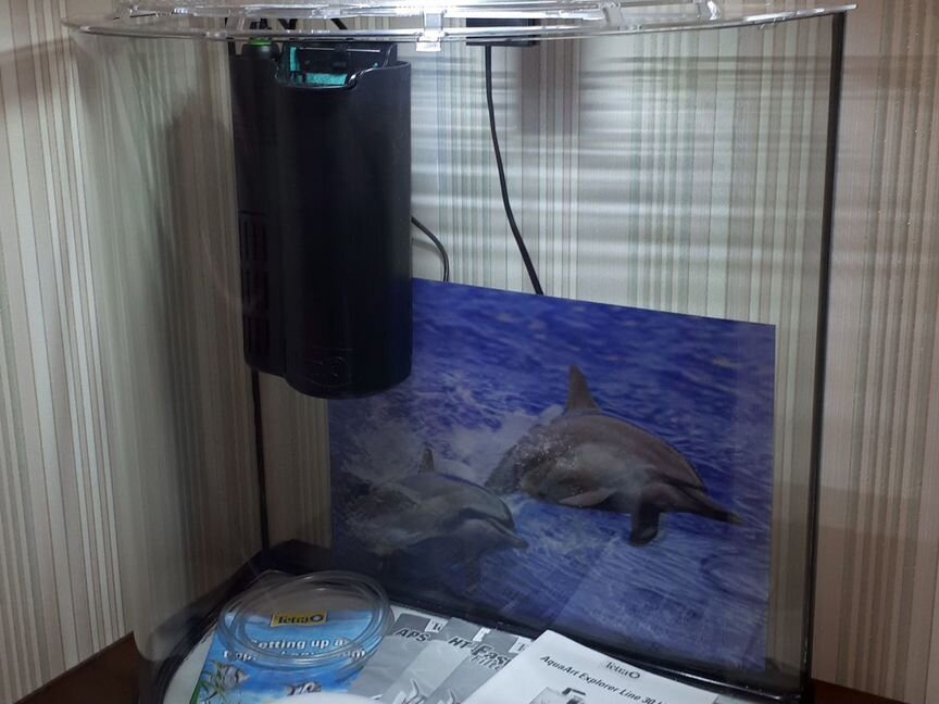 Аквариум Tetra полукруглый 60л в комплекте