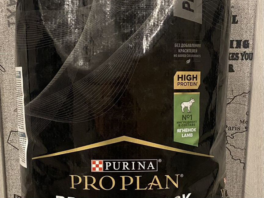 Корм для собак purina pro plan 18 кг с ягнёнком