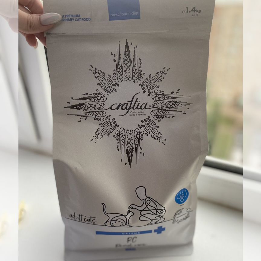 Корм для кошек craftia galena CAT renal care