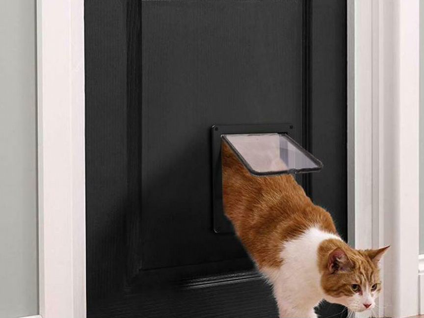 Дверца для кошек и собак (кошачий лаз)