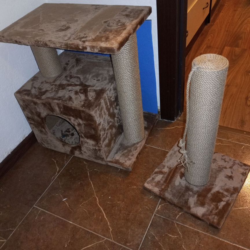 Когтеточка домик для кошки когтеточка