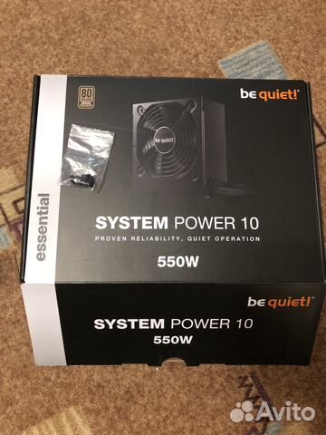 Блок питания be quiet system power 10 550W BN327 купить в Москве ...