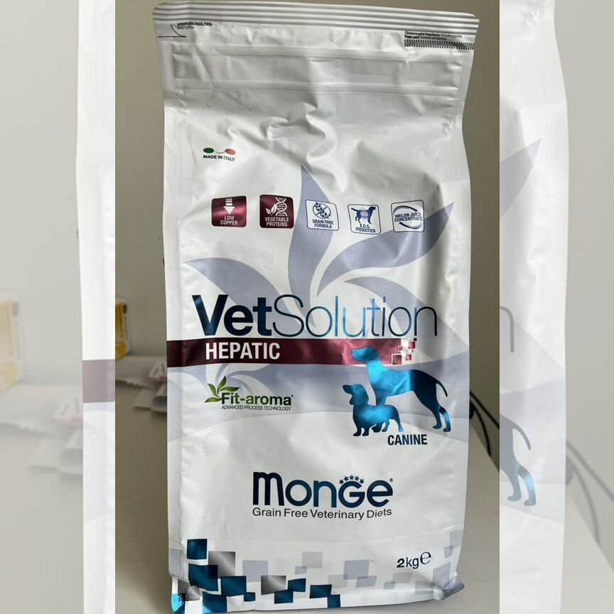 Корм для собак monge hepatic 2кг