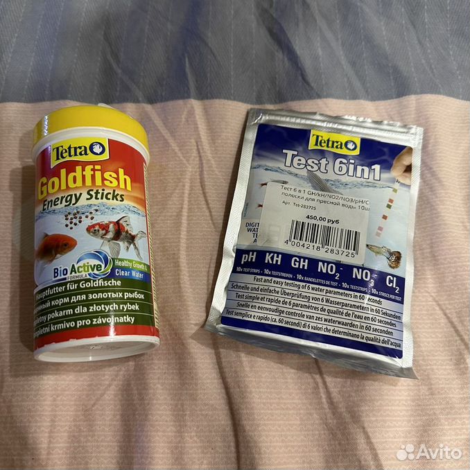 Корм для аквариумных рыб и полоски