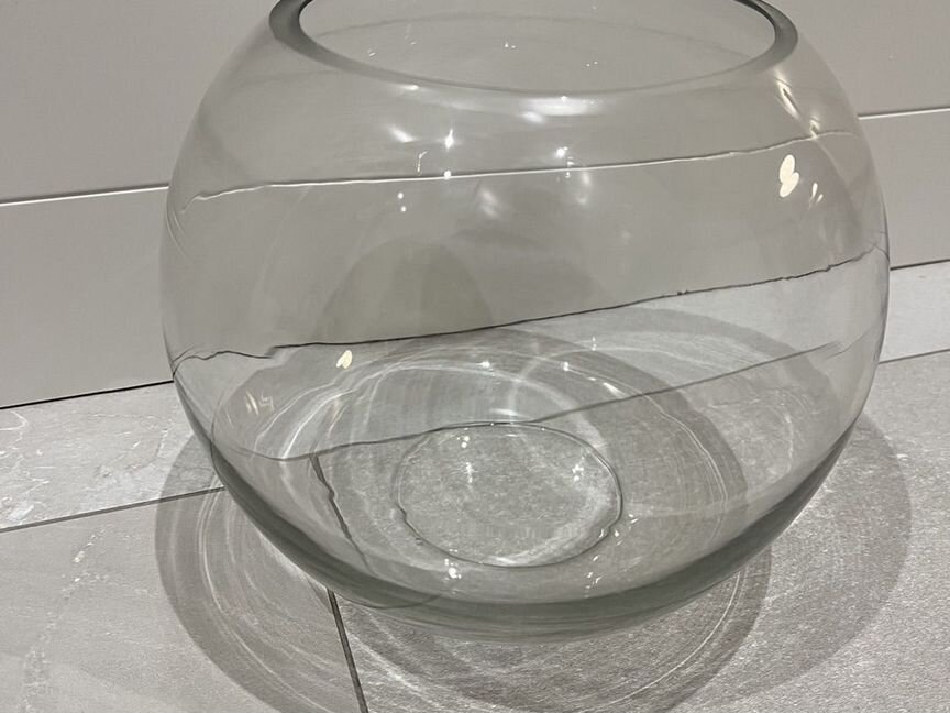 Аквариум круглый 5л бу