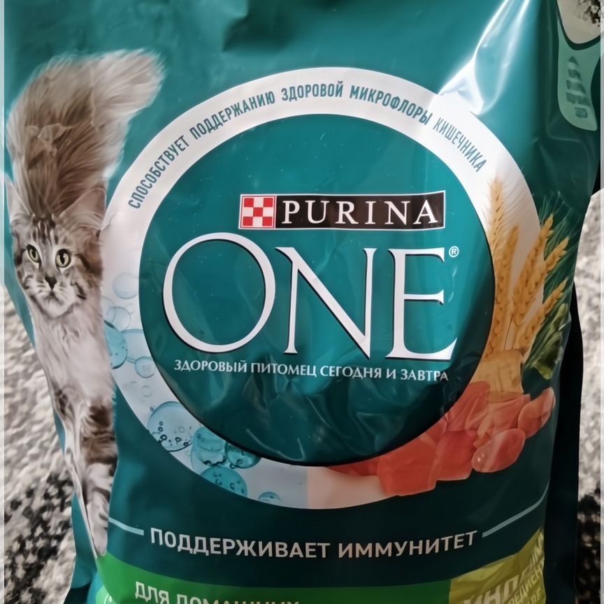 Корм для кошек purina one индейка 750 гр