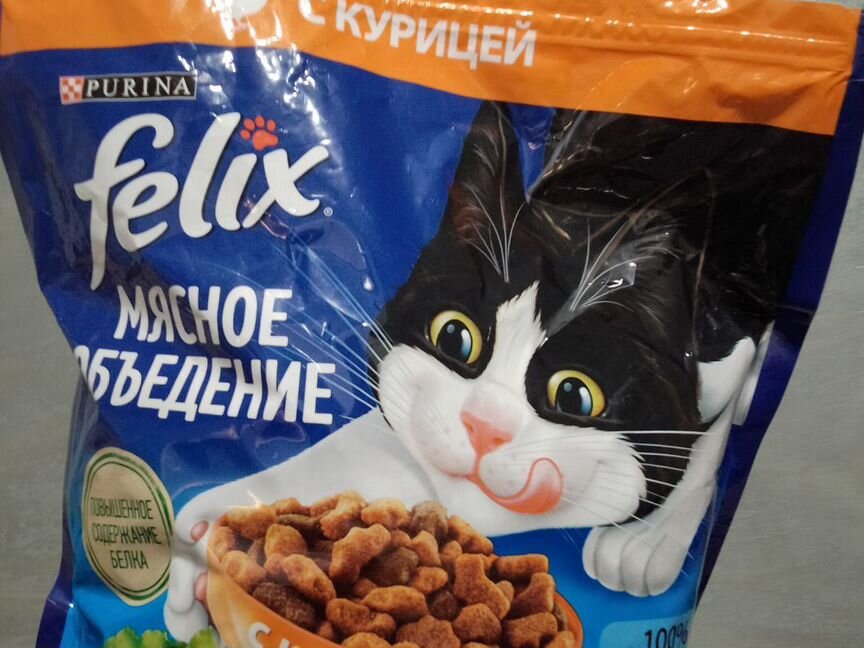 Феликс 1,3кг, наполнитель и Вискас