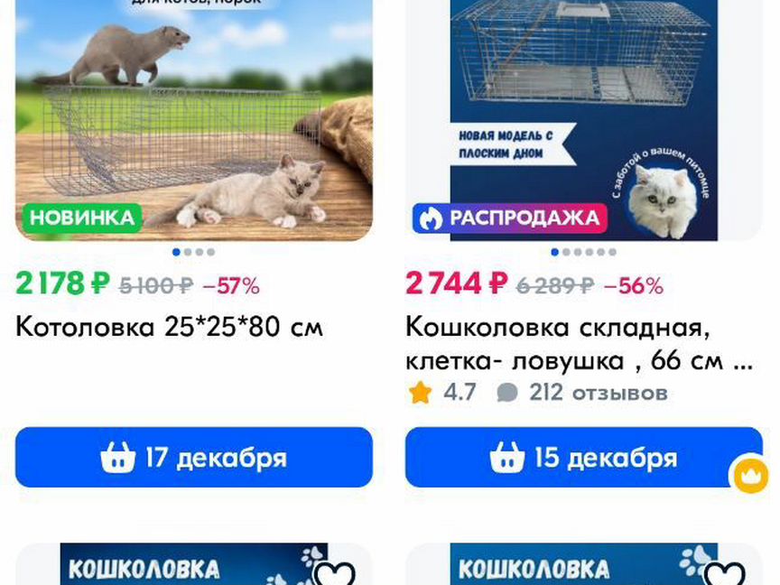 Кошколовка требуется для поимки кошек с подвала