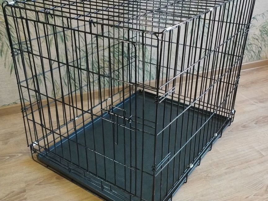 Клетка для собак с поддоном металлическая