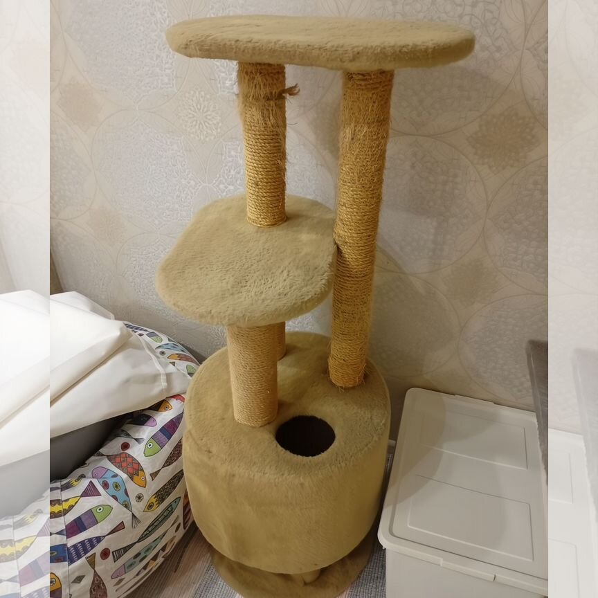 Домик для кошки с когтеточкой