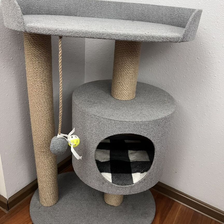 Когтеточка домик для кошки новый