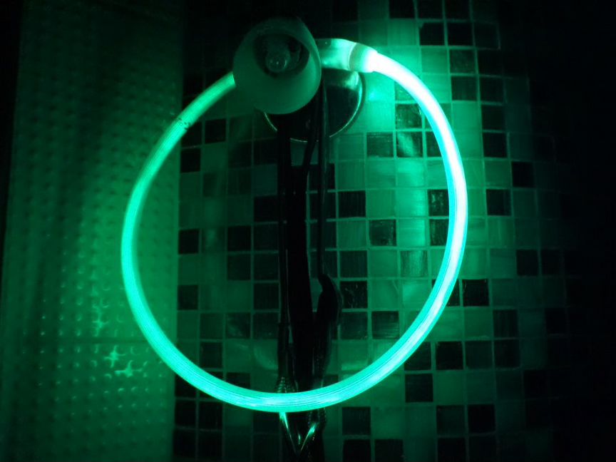 Светодиодный LED ошейник для собак, коврик nose-w