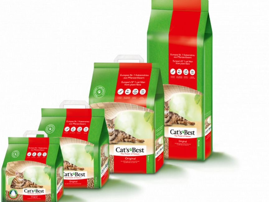 Наполнитель Cats Best Original (Eko Plus) 40 л