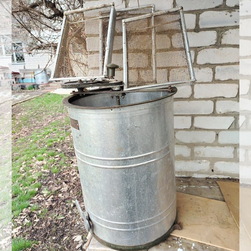 Медогонка 3х рамочная алюминиевая