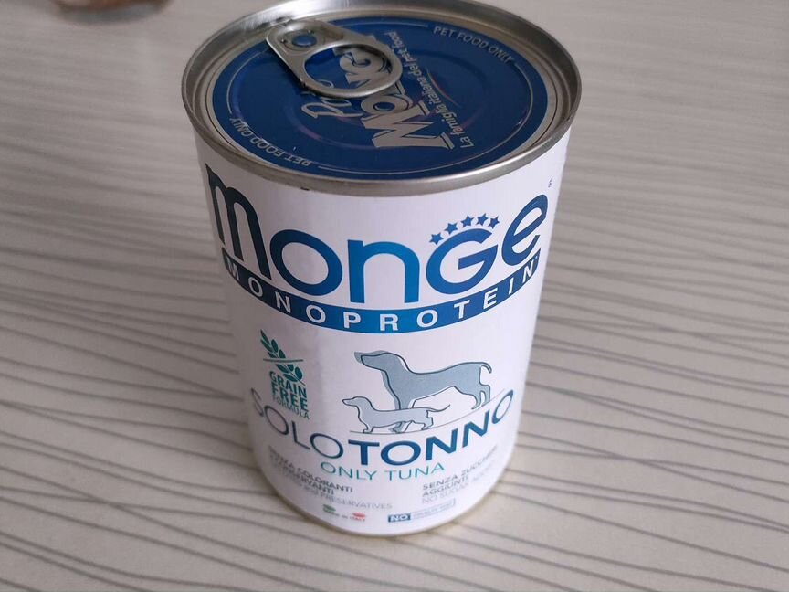Консервы для собак Monge Monoprotein Solo тунец