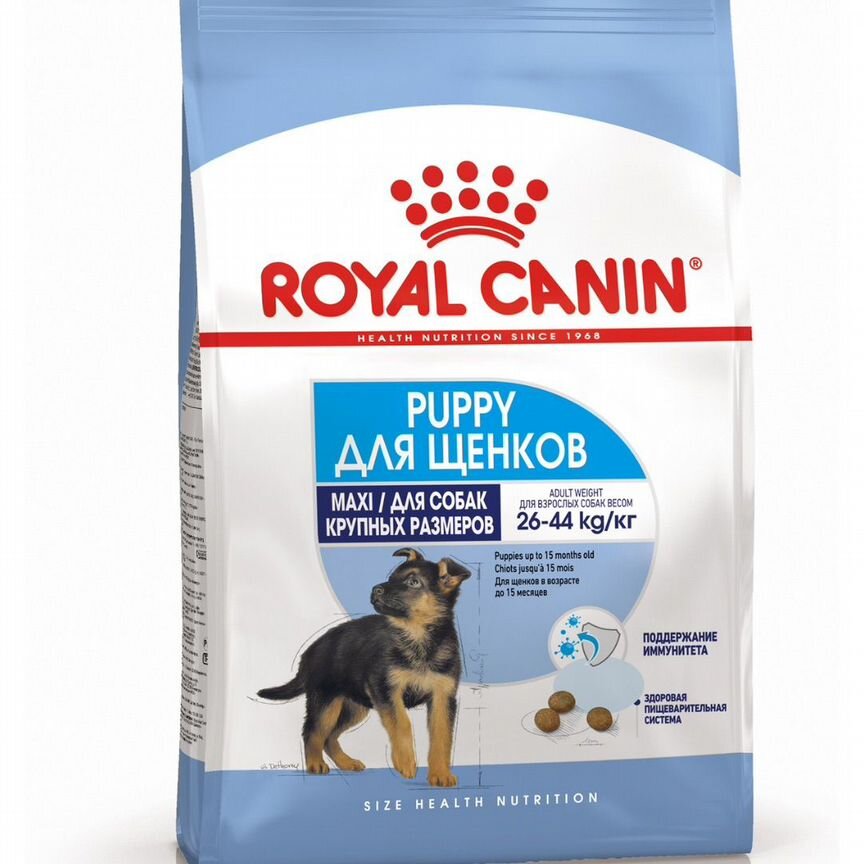 Корм для щенков крупных пород royal canin