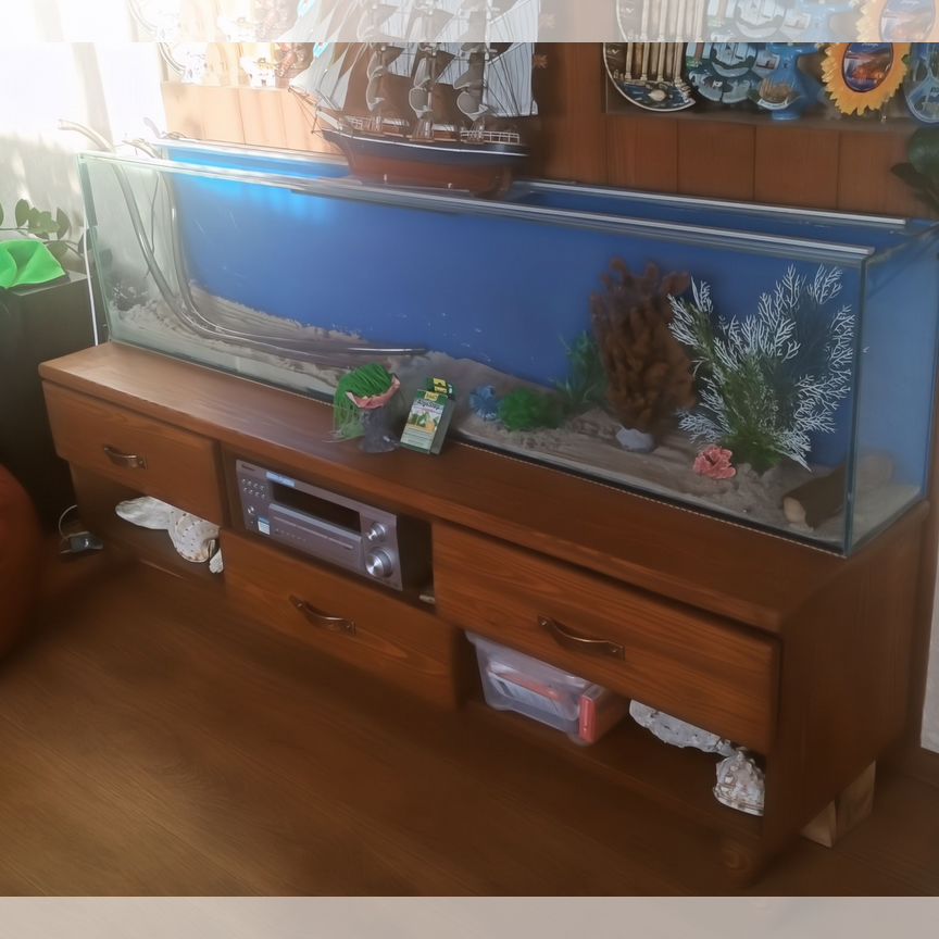Аквариум 150 литров с тумбой
