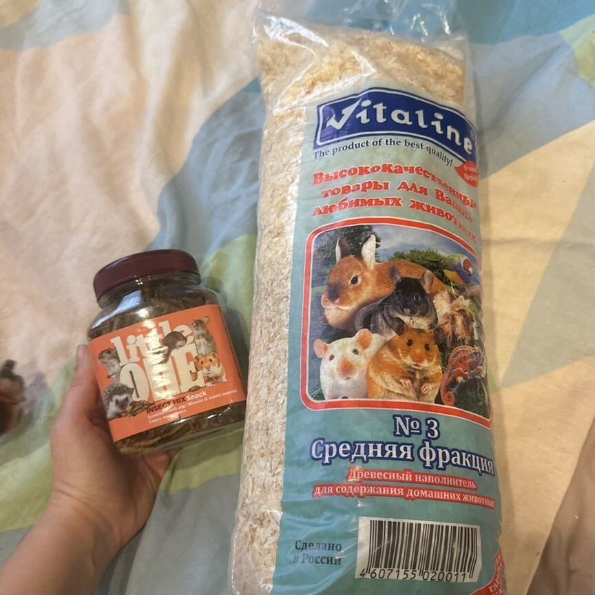 Смесь насекомых   опилки