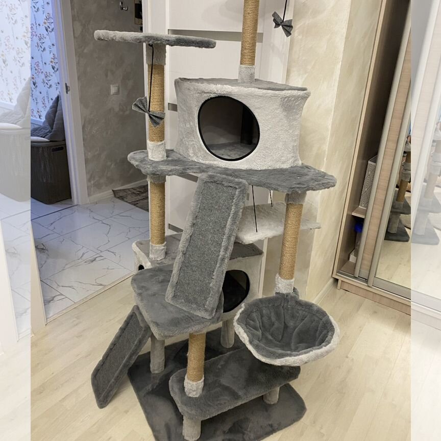 Домик для кошки с когтеточкой