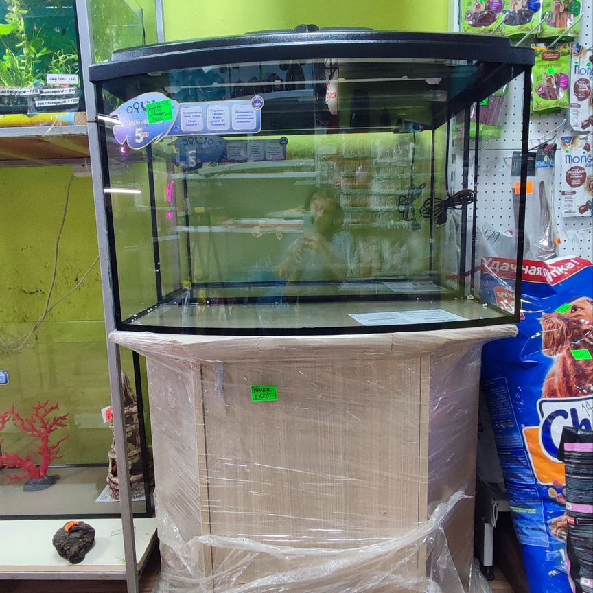 Аквариум на 125 литров, крышка, тумба (доставка)