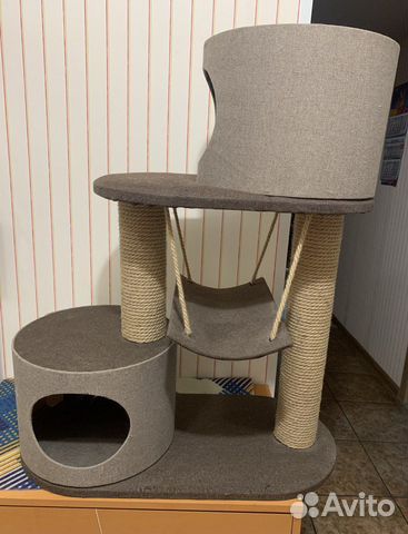 Домик для кошки с когтеточкой и лежанкой купить в Москве | Животные и ...