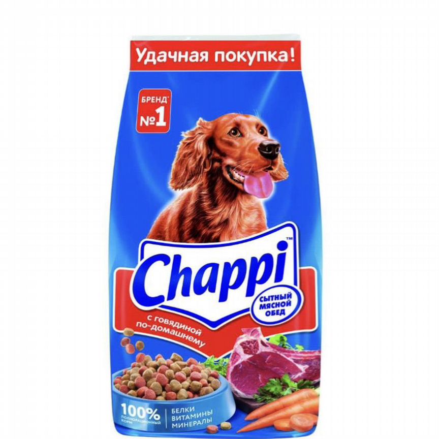 Корм для собак chappi 15 кг