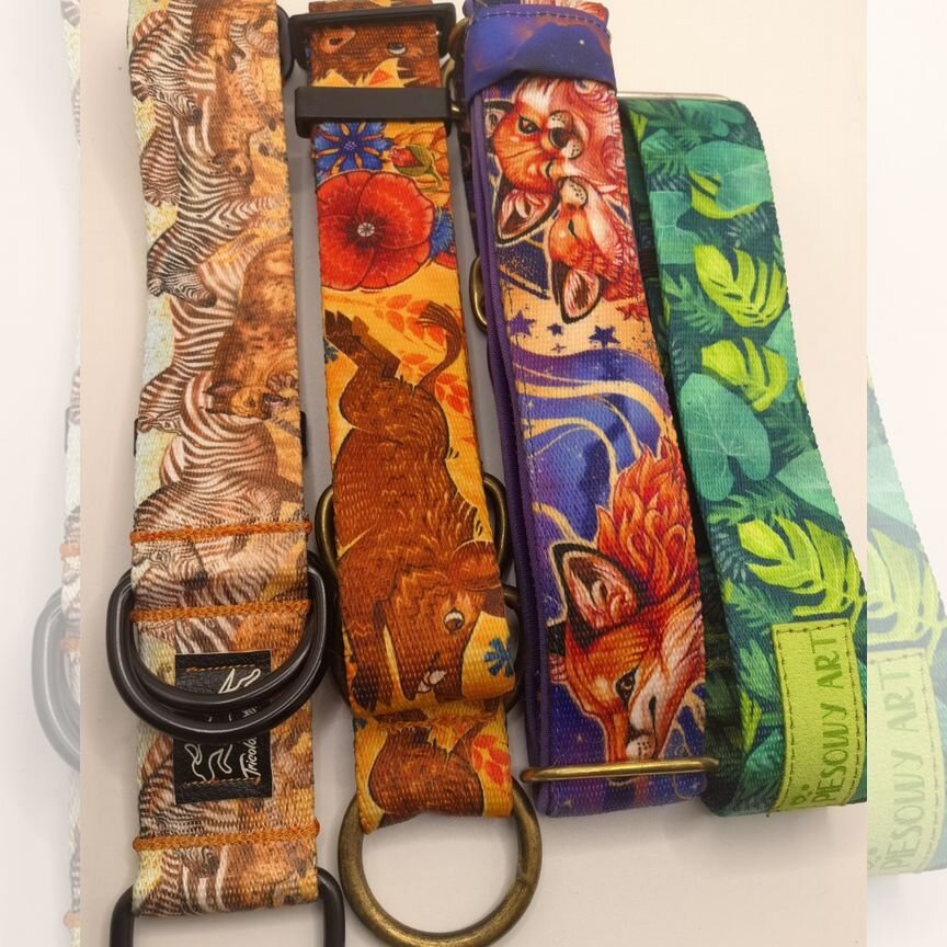 Ошейники для собак на стропе широкие