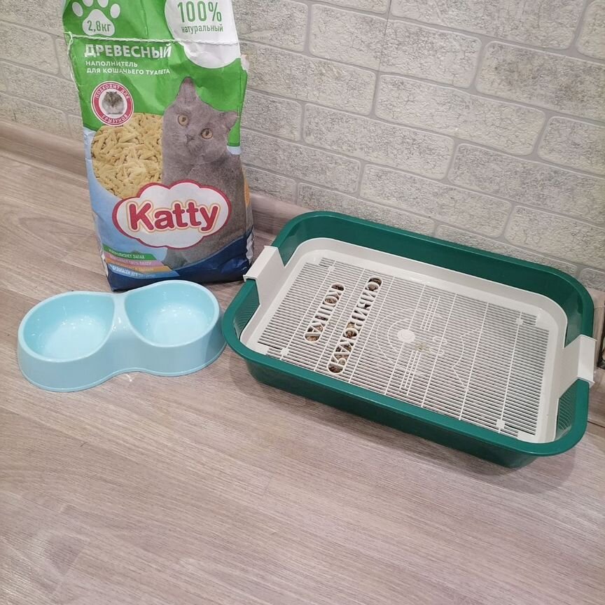 Лоток, миска, наполнитель