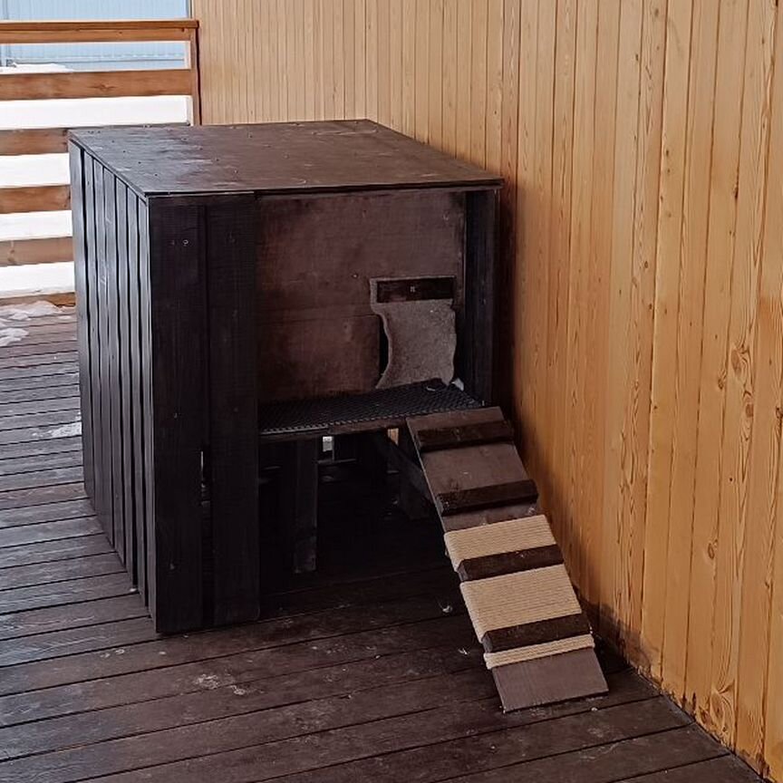 Зимняя будка дом для кота, кошки