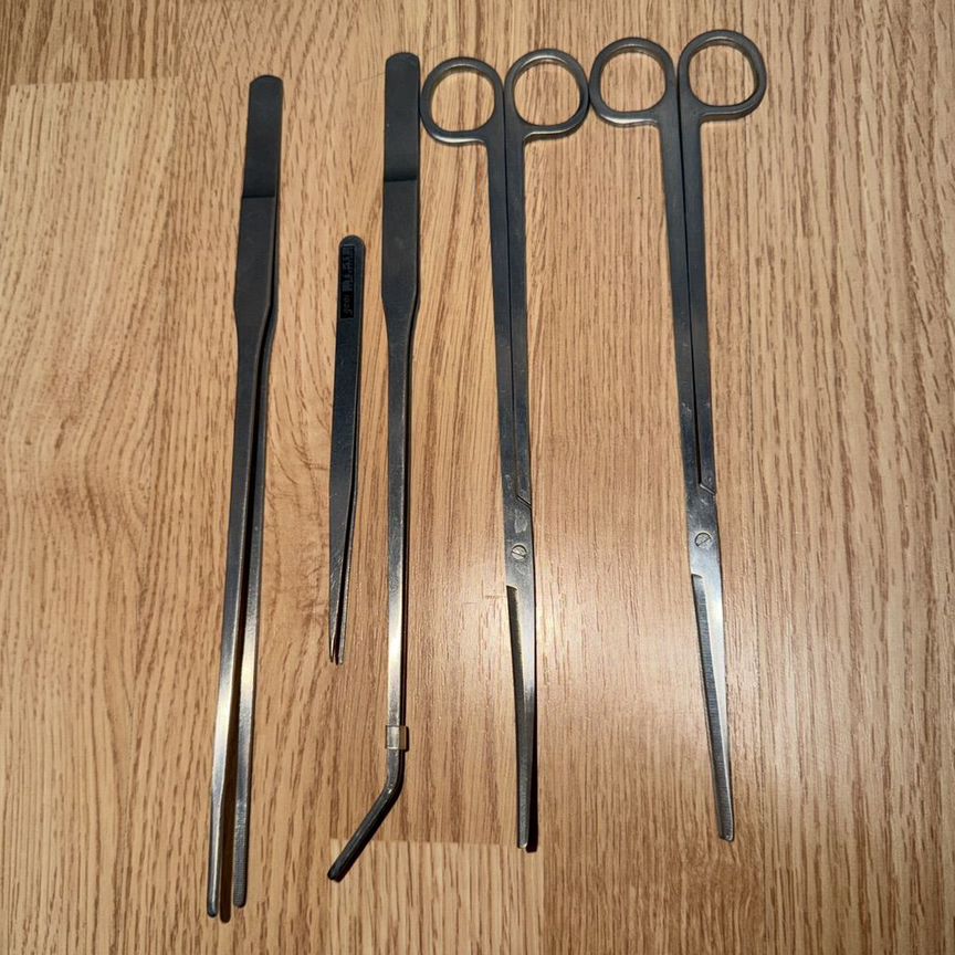 Ножницы и пинцет для аквариума