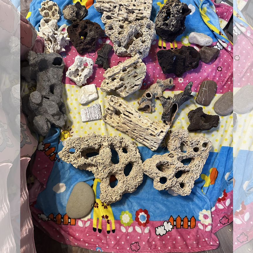 Натуральные камни для аквариума