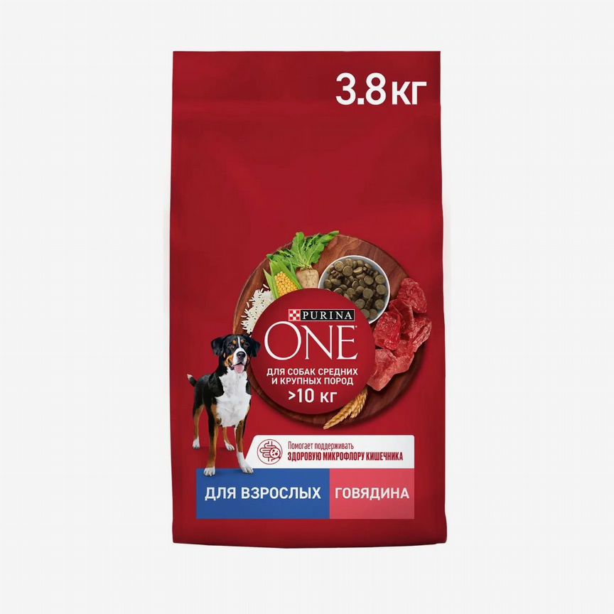 Корм для собак Purina one 3,8 кг