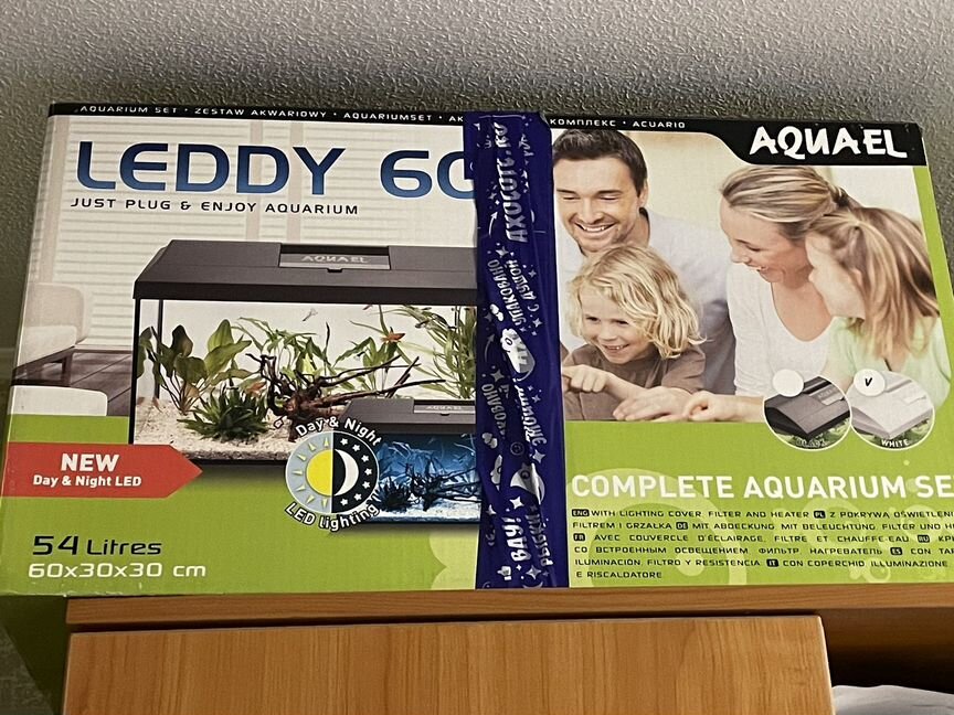 Аквариум aquael leddy 60 белый (54 л)