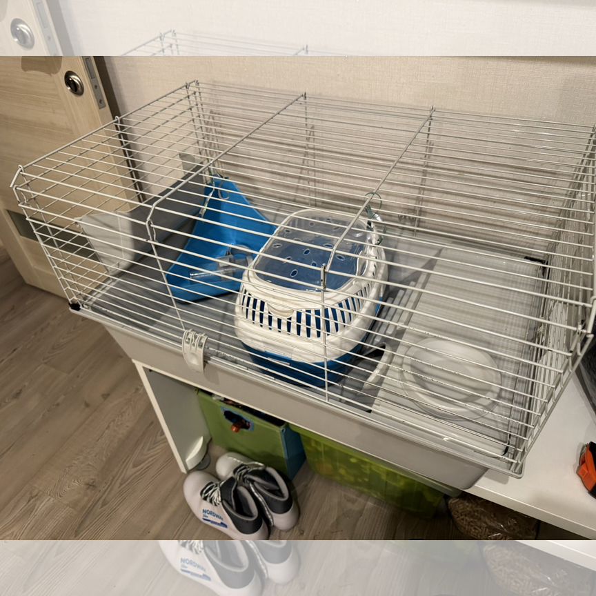 Клетка для морской свинки 48х78см с наполнением