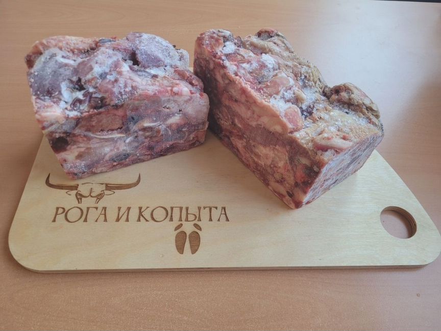 Мясо для собак (животных) Обрезь головная говяжья