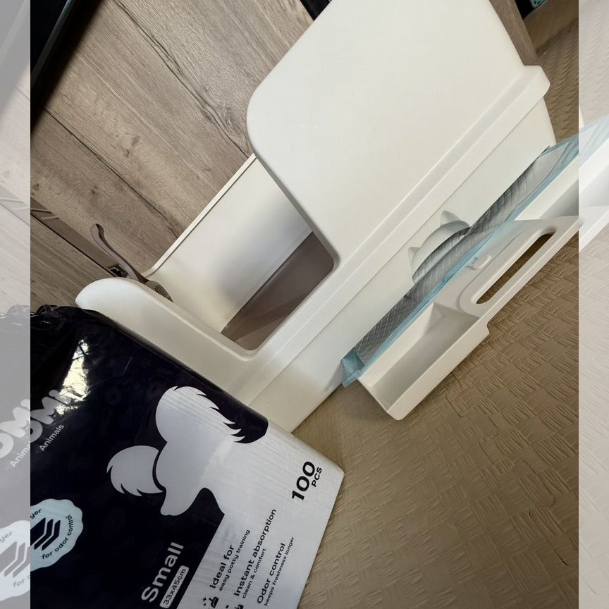 Лоток для кошек большой с выдвижным поддоном