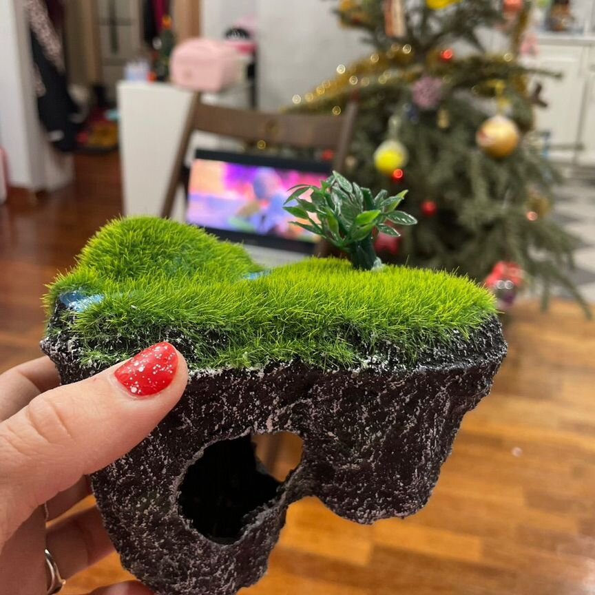 Плавучий остров в аквариум