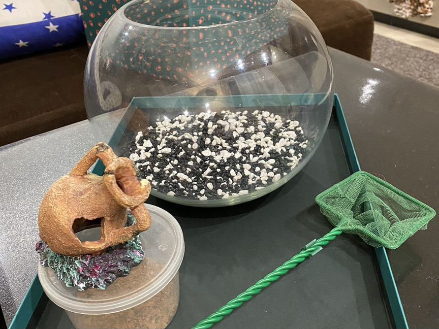 Аквариум ваза для рыб