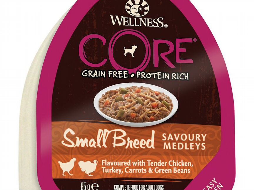 Core small breed консервы из курицы с индейкой