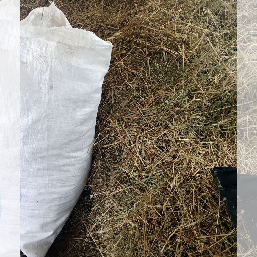 Сено в мешках
