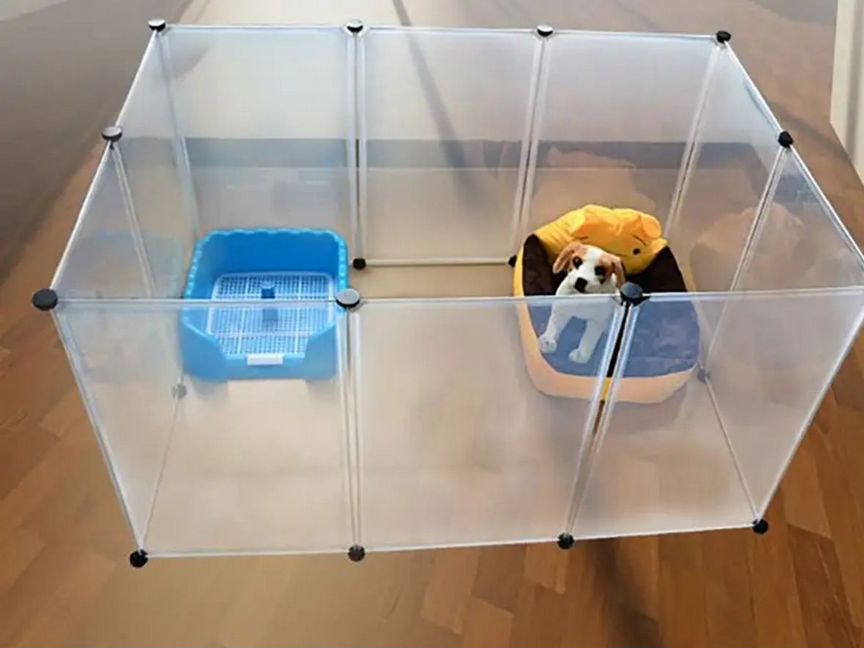 Безопасный и бесшумный вольер для котят/щенят