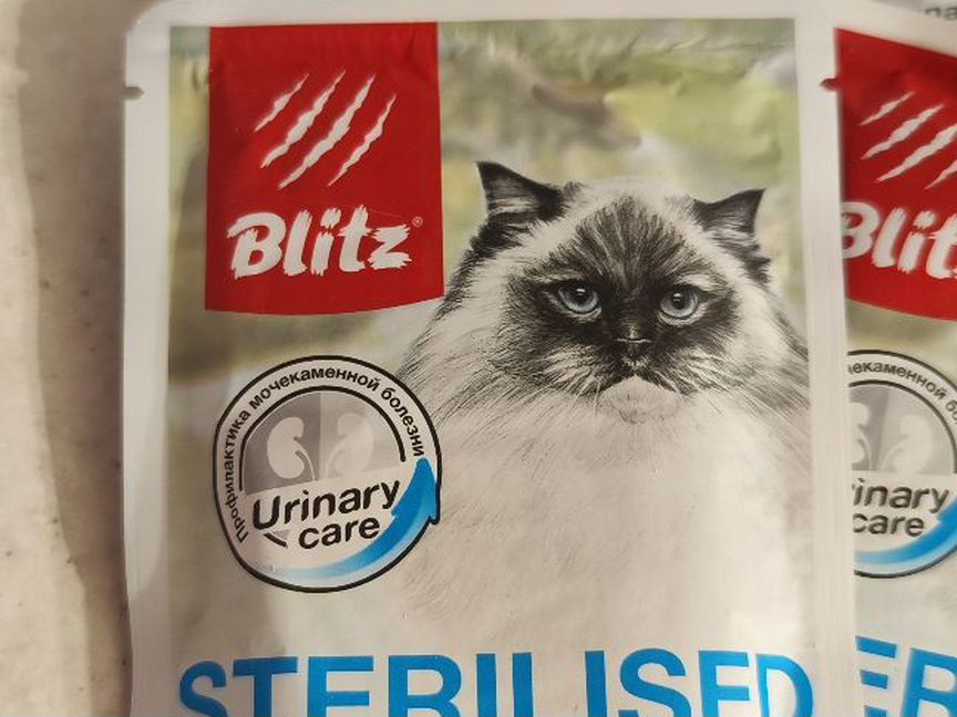 Кошачий корм Blitz курица и брусника