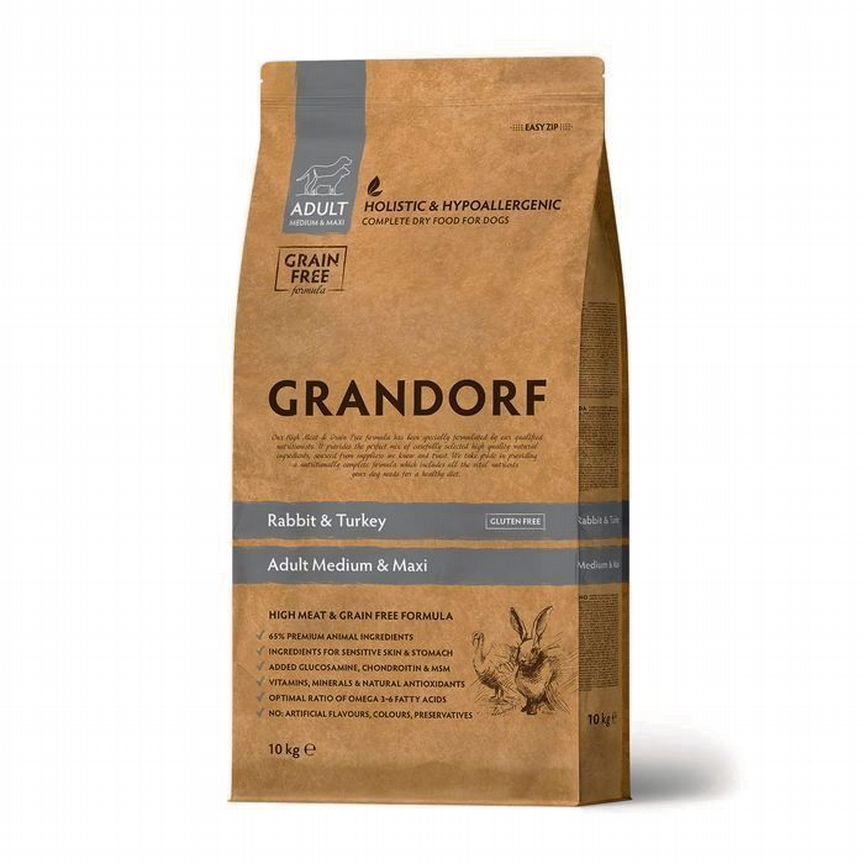 Корм для собак Grandorf кролик с индейкой