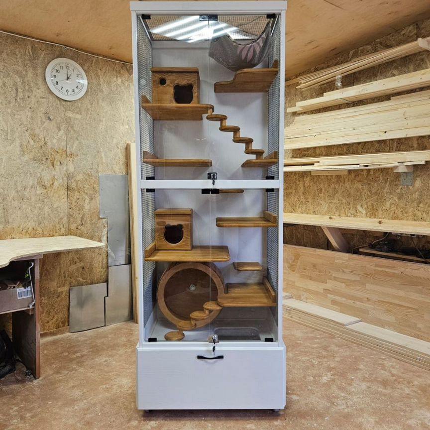 Витрина-клетка для шиншилл,дегу,белок и тд