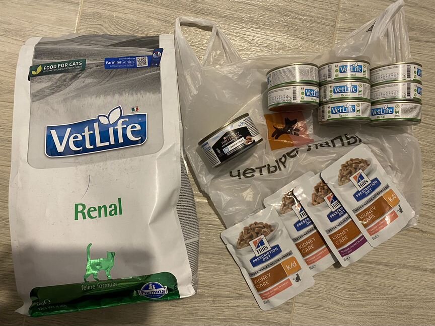 Корм для кошек Renal Farmina, Hills, convalescence